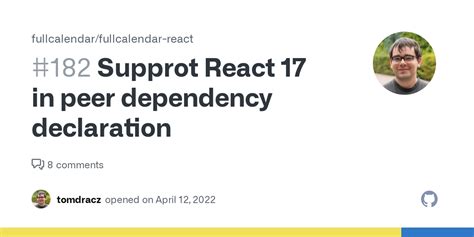 supprot react 17 in peer dependency declaration · issue 182