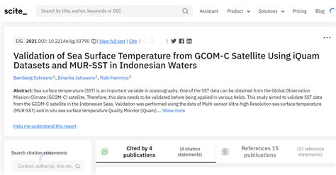 Validation Of Sea Surface Temperature From Gcom C Satellite Using Iquam Datasets And Mur Sst In