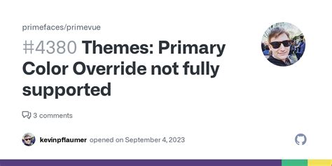 Themes Primary Color Override Not Fully Supported · Issue 4380