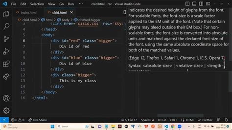 5 Ids And Classes In Html Css Web Design With Html And Css Youtube