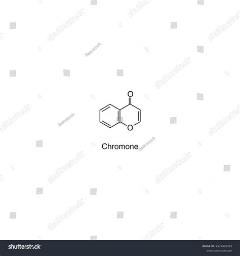 Chromone Skeletal Structureflavonoid Compound Schematic Illustration