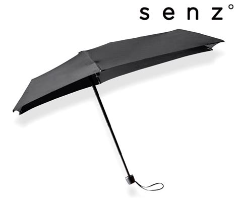 【選べるノベルティ付】センズ Senz° Micro 折り畳み傘 （カラー：ブラック） Sz 1010 ブランドその他senz