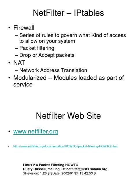 Lecture 09 Iptables Pdf Telecommunications Computer Science