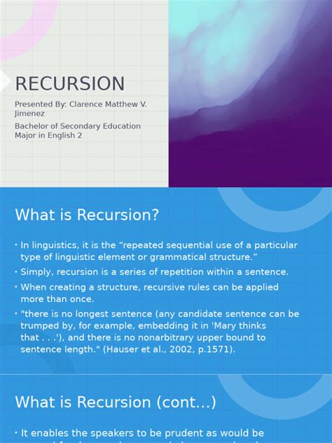 Recursion Pdf