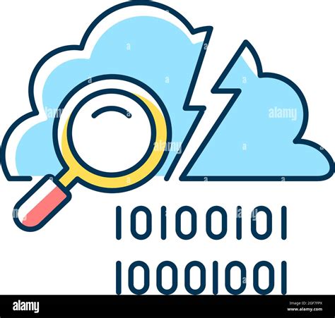 Data Breach Detection Rgb Color Icon Stock Vector Image And Art Alamy