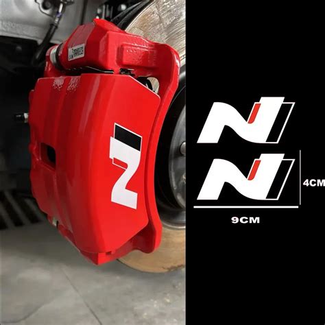 2pcs N Performance Brake Decals High Temp Vinyl For Hyundai I30n And