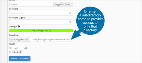How To Set Up FTP Accounts In CPanel GreenGeeks