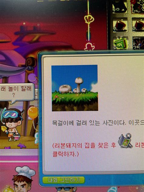 메이플 리본돼지 목걸이 위치 지식in