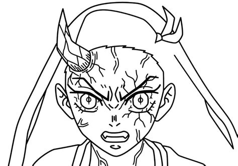 Nezuko From Demon Slayer Coloring Page Free Printable Coloring Pages