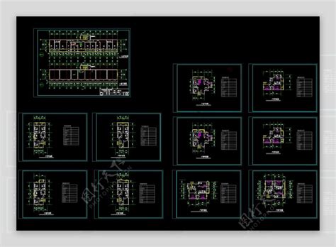 户型平面设计cad图纸图片素材 编号03771953 图行天下