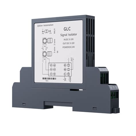 Glc Plug In Analog Signal Isolator 4 20ma 0 10v To 0 20ma 1 5v 1 In 1 Out Dc24v High Precision