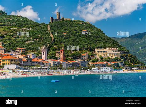 The Maritime Village Of Noli On The Italian Riviera In Liguria Stock