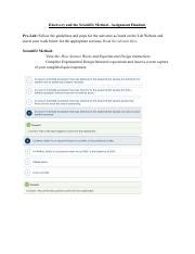 Bio 181 Prelab 2 Pdf Discovery And The Scientific Method Assignment Handout Pre Lab Follow