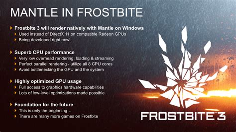 Battlefield 4 And Frostbite 3 Will Support Both Amd Mantle And Nvidia Nvapi Apis For Pc