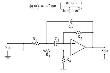 Solved The Op Circuit Below Is A MFB Second Order All Pass Filter Or 1 Answer