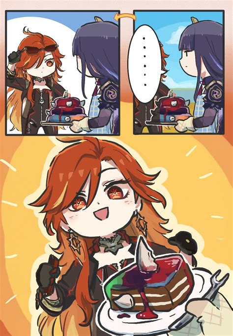 Raiden Shogun And Mavuika Genshin Impact Drawn By Xinzoruo Danbooru