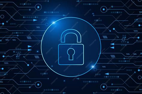 Premium Vector Cyber Security Technology Concept Shield With Keyhole Icon Personal Data