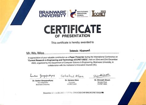 Debasis Khamari On Linkedin Iccret Research Technology Professionaldevelopment