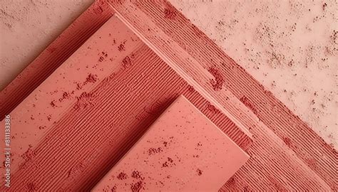 Geometric Concrete Design Moodboard Color Palette Red Bric Texture