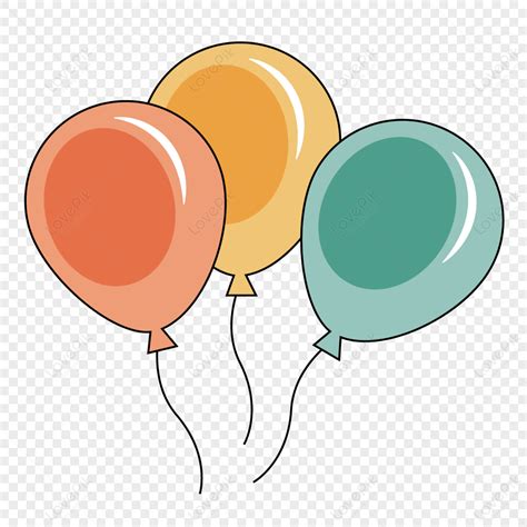 벡터 수채화 풍선장식 Png 일러스트 무료 다운로드 Lovepik