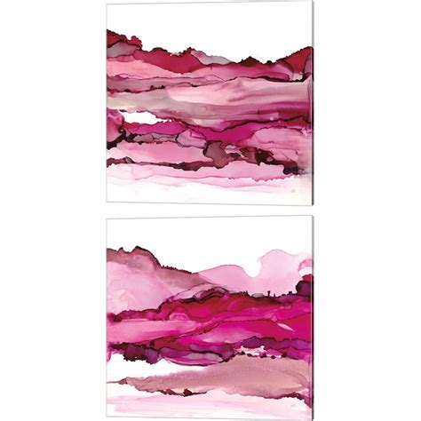 Pinkscape By Chris Paschke 14 X 14 Canvas Wall Art Set Of 2 Michaels