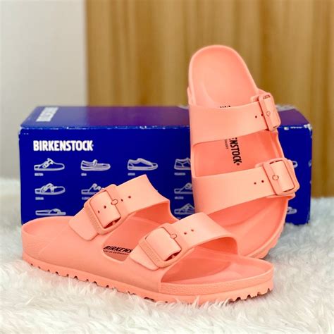 Birkenstock Arizona Eva Peach 37 Womens Fashion Footwear Flats