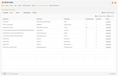 Demo Video Vulnerability Monitoring Industrial Defender