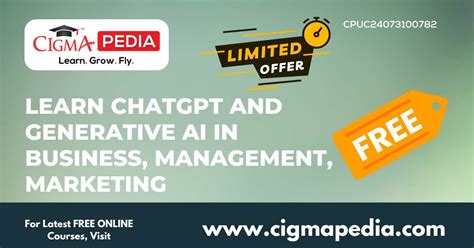 Learn Chatgpt And Generative Ai In Business Management Marketing Free