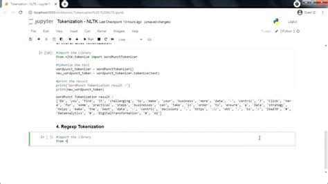 tokenization in python with nltk python tutorial youtube