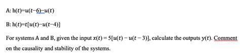 Solved A H T U T−6 −u T B H T T[u T −u T−4 ] For Systems