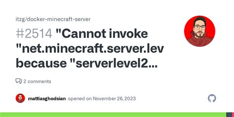 Cannot Invoke Rverlevelserverlevelm6857 Because Serverlevel2 Is Null
