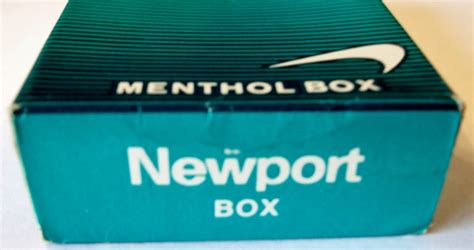 Newport Menthol Box King Size Vintage American Cigarette Pack
