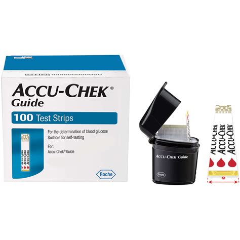 Accu Chek Guide Test Strips Unique Easy Edge Design For Fast Testing 50 Count Ctc Health