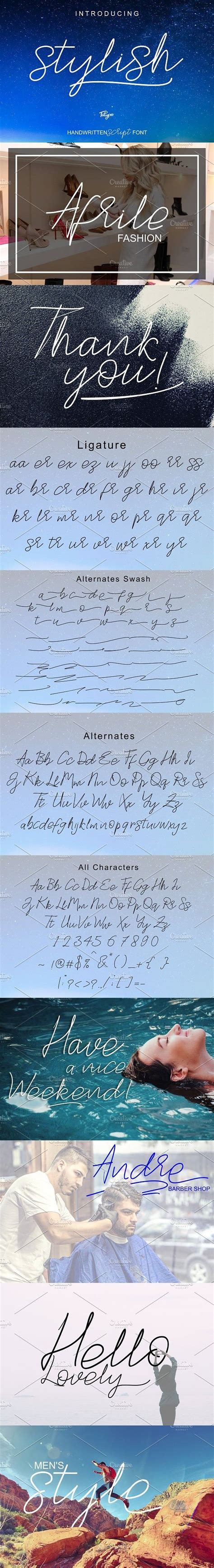 stylish script letras