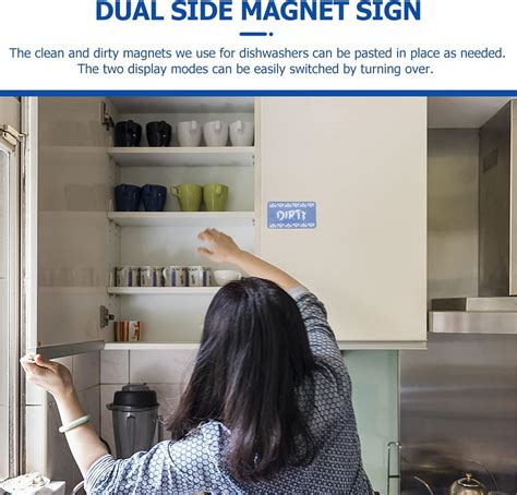 1pc Clean Dirty Indicator Magnetic Indicator Sign Reversible Clean Sign