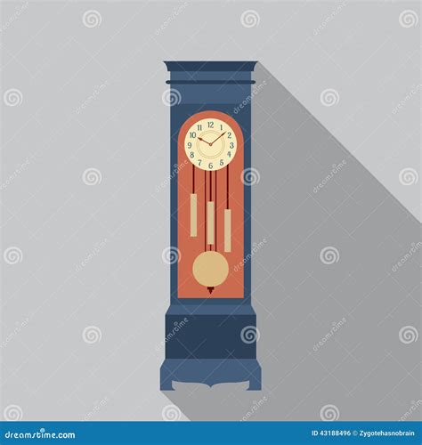 Pendulum Clock Coloring Book For Adults Vector 69896401