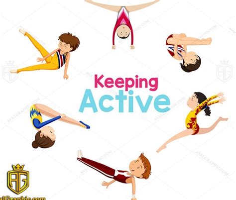 عکس ورزش ژیمناستیک کارتونی