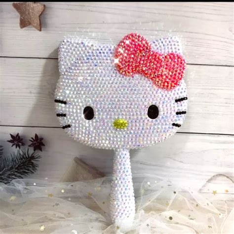 Hello Kitty Makeup Large Bedazzled Hello Kitty Hand Mirror Poshmark