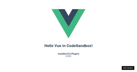 Vue2 Template Codesandbox