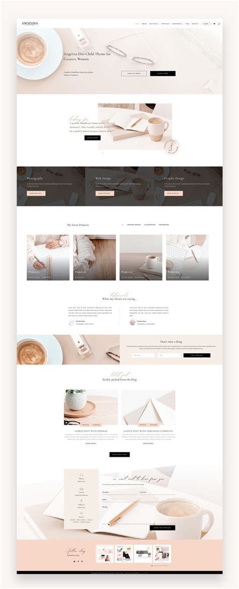 Feminine WordPress Themes Lovely Confetti Beautiful Website Design Feminine Wordpress