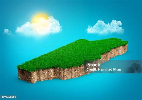 벨리즈 지도 토양 토지 지질학 횡단면 푸른 잔디와 바위 땅 질감 3d 그림 0명에 대한 스톡 사진 및 기타 이미지 0명 3차원 형태 관광 Istock