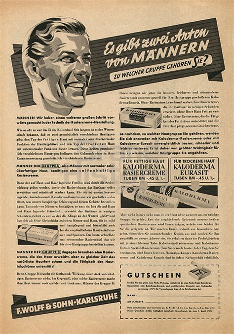 Kaloderma F Wolff And Sohn Karlsruhe Brand History