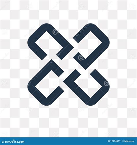 Interlocking Icon Vector Set Combine Illustration Sign Collection Interconnection Symbol