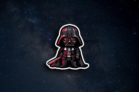Darth Vader Star Wars Sticker Etsy