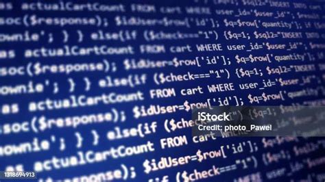 컴퓨터 화면에서 php 프로그래밍 언어 기술 개념을 모니터링합니다 프로그램 코드의 배경입니다 웹 디웰롭먼트 0명에 대한 스톡 사진 및 기타 이미지 istock