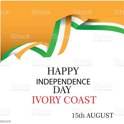 국기와 애국 요소와 아이 보 리 해안 독립 기념일 벡터 일러스트 배너 및 배경을 위한 창의적인 디자인의 자유 개념 벡터 0명에 대한 스톡 벡터 아트 및 기타 이미지 Istock