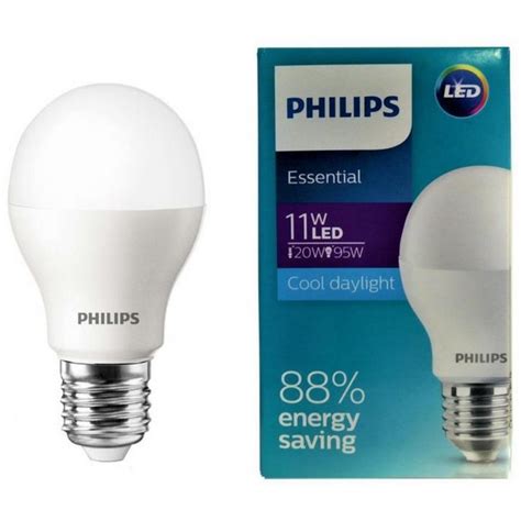Philips Essential W Cool Daylight Led Bulb Shopee Malaysia