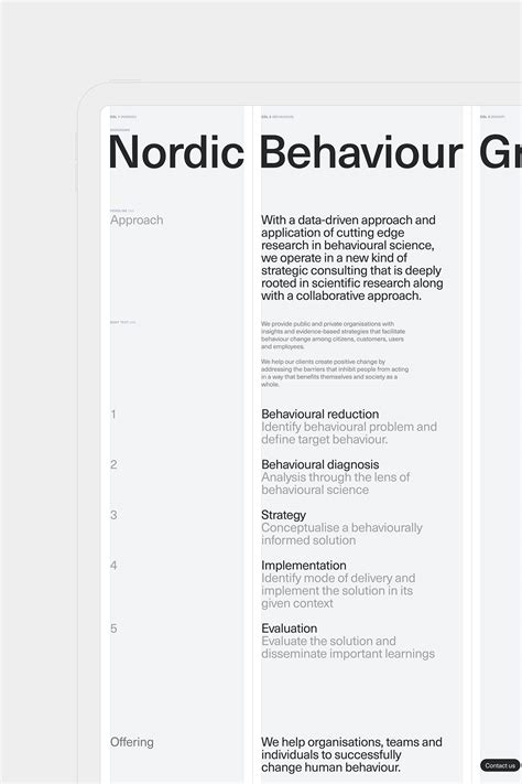Nordic Behaviour Group Behance