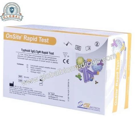 Typhoid Rapid Test Kit At ₹ 37 Unit Lucknow Id 19149827162