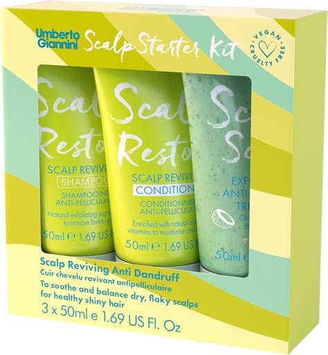Scalp Restore Starter Kit 3 X 50ml Travel Scalp Restore Shampoo Scalp Restore Conditioner And
